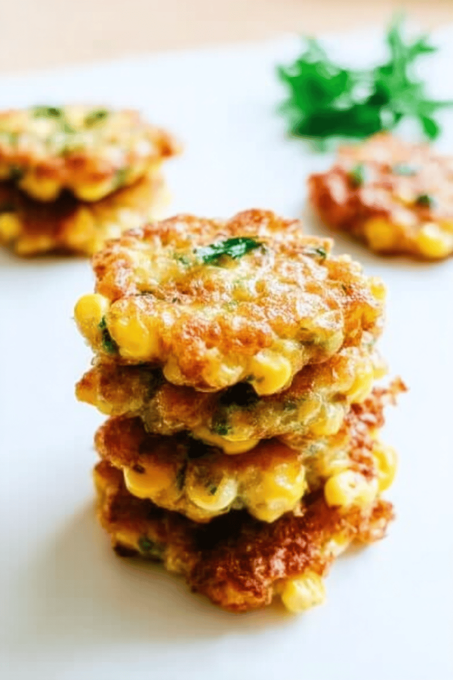 Sweet Corn Fritters Recipe With Crispy Golden Texture