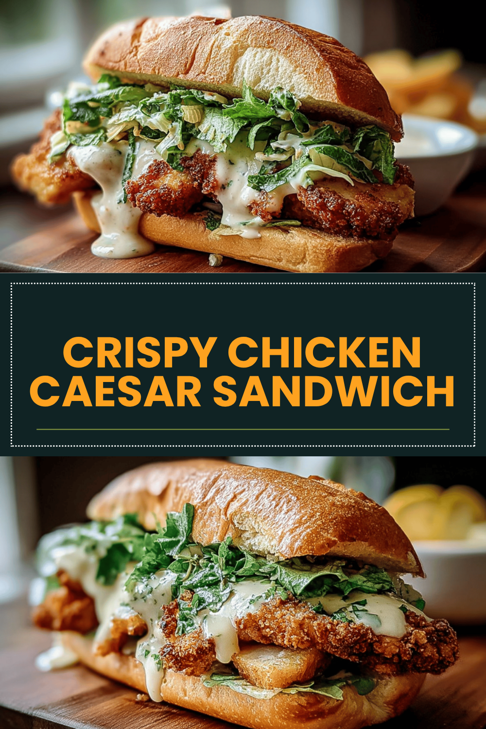 Crispy Chicken Caesar Sandwich Recipe With Crisp Lettuce