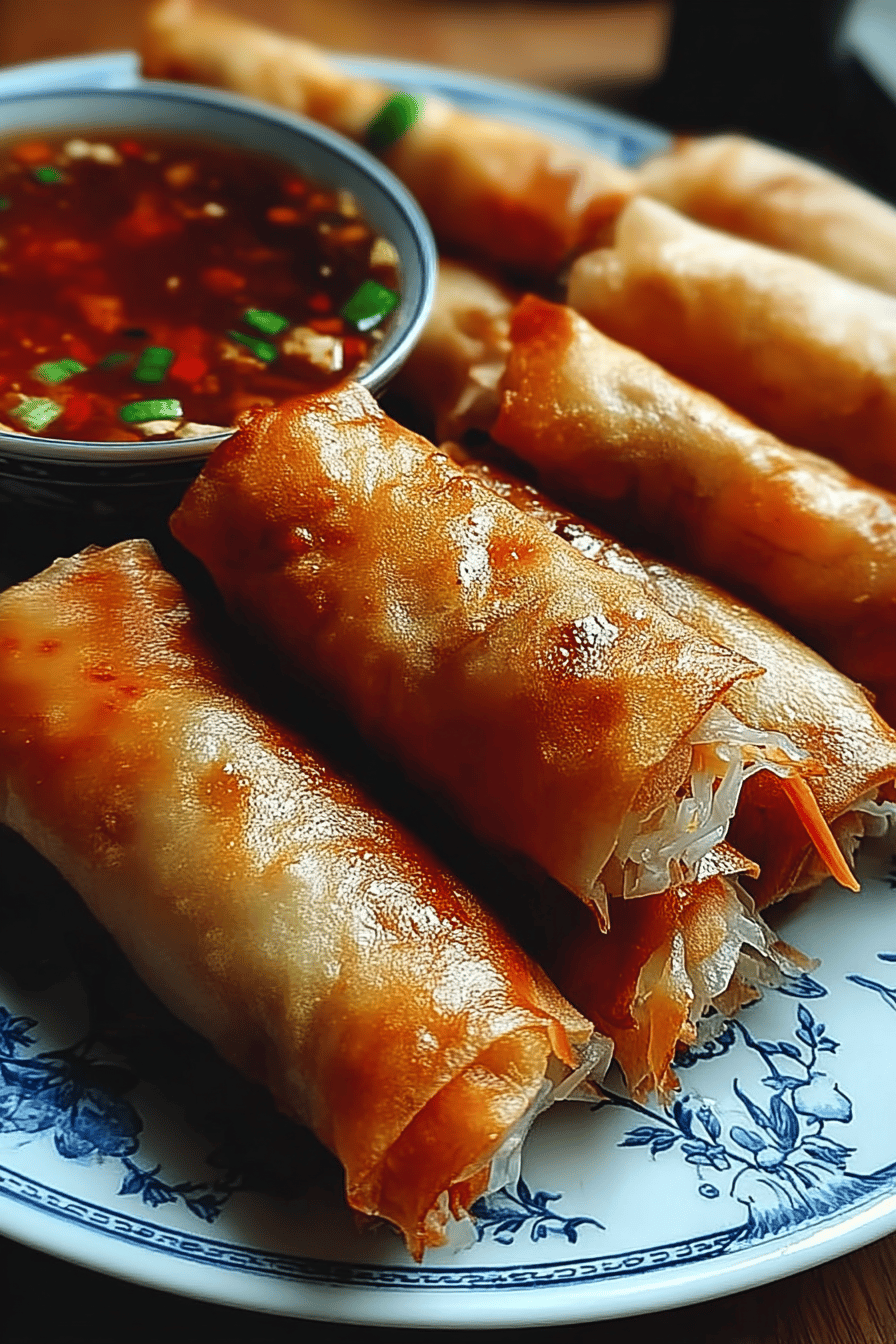 Crispy Chinese Spring Rolls Recipe With Fried And Air Fried Tips