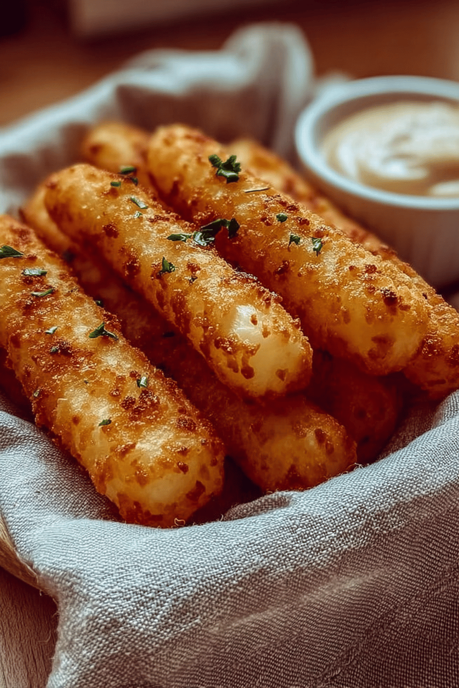 Hungarian Potato Cheese Sticks Recipe With Crispy Coating