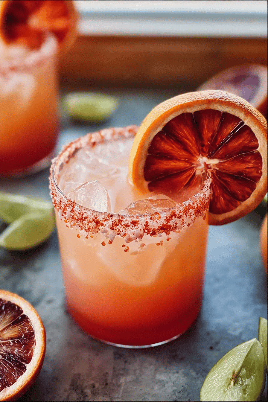 Blood Orange Margarita Cocktail Recipe With Fresh Citrus Flavor