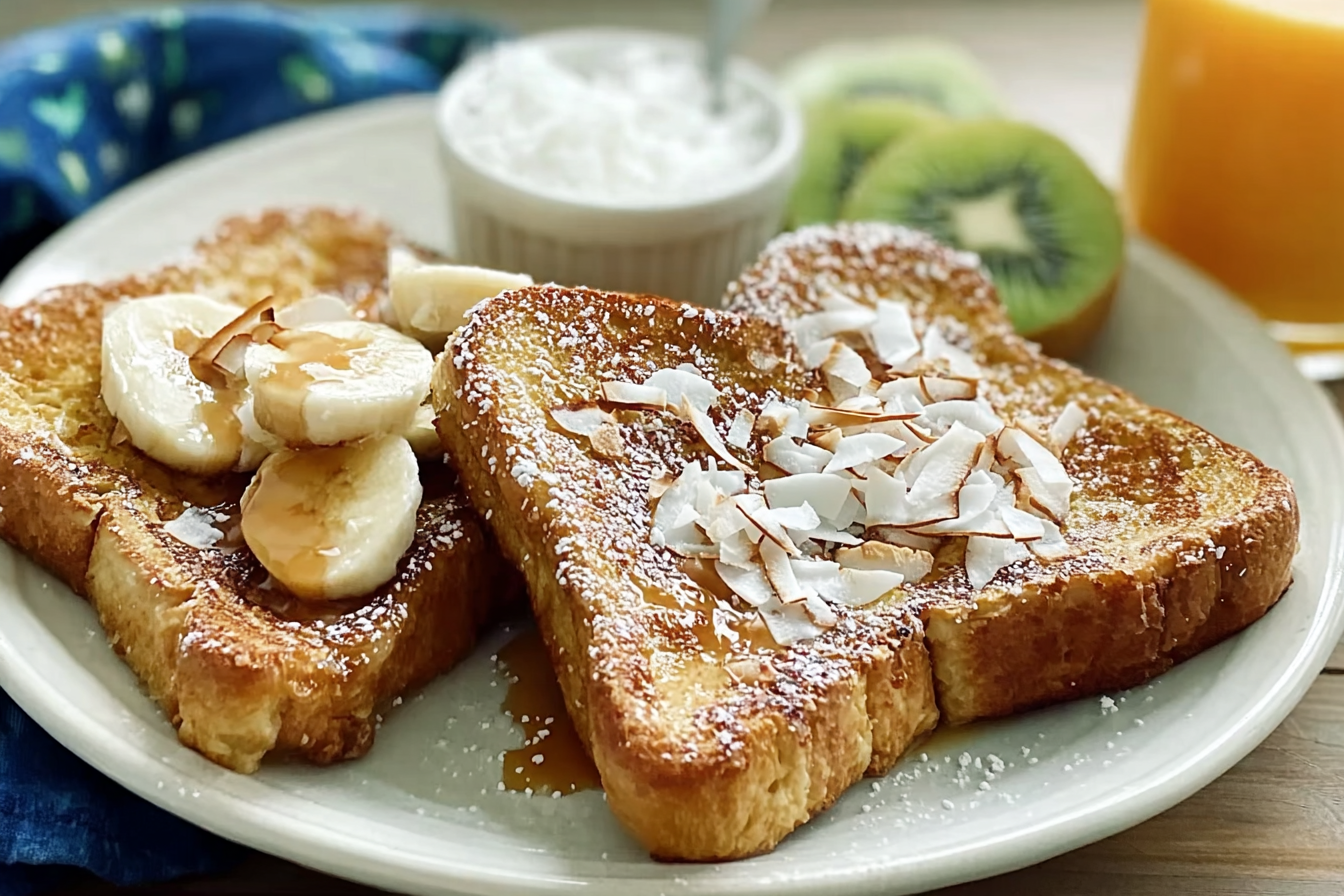 Coconut French Toast Recipe With Crispy Golden Crust