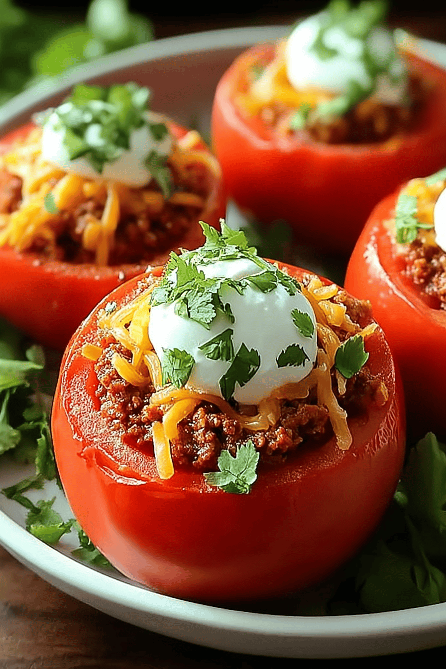 Taco Stuffed Tomatoes Recipe For Fresh Flavorful Meals
