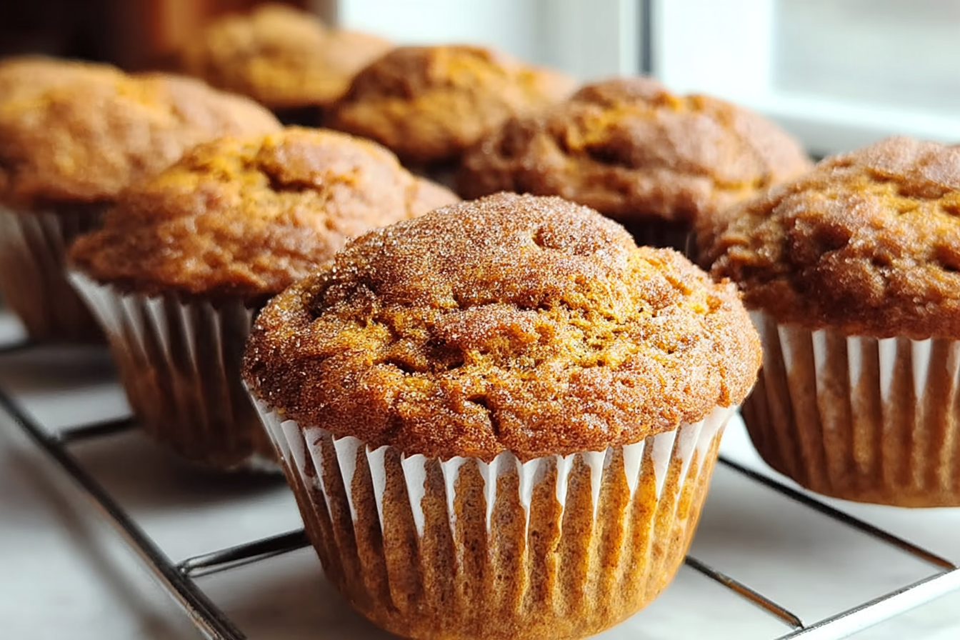 Pumpkin Cinnamon Muffins Recipe With Cinnamon Sugar Twist