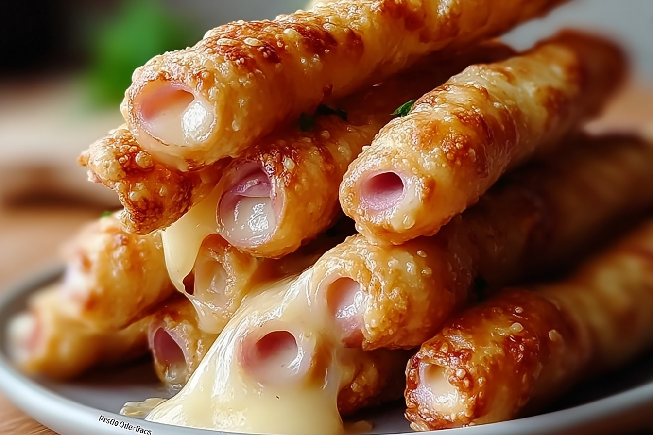 Ham And Cheese Sticks Recipe With Baked Mozzarella Cheese