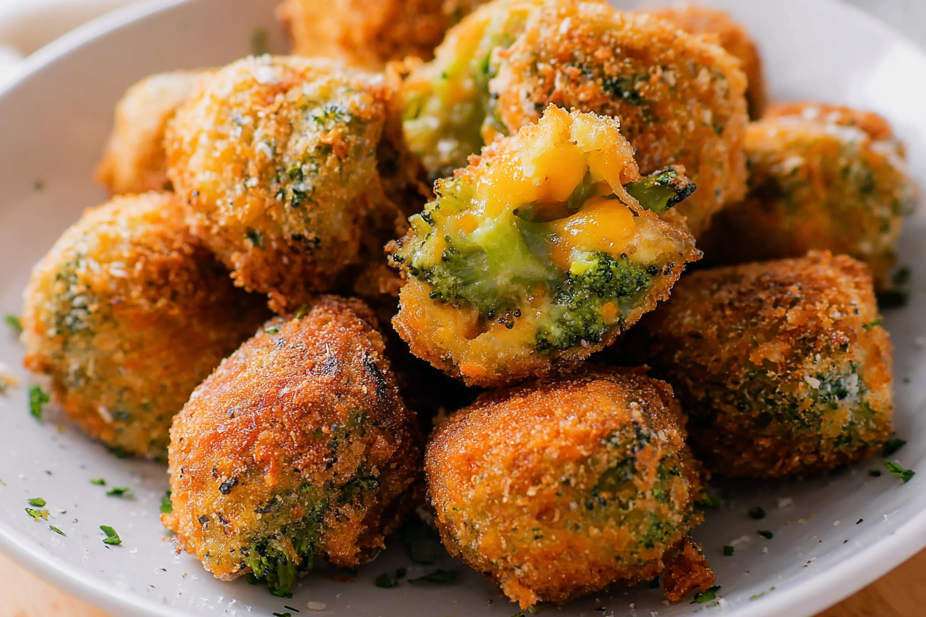 Cheesy Fried Broccoli Bites: Crispy Appetizer Recipe